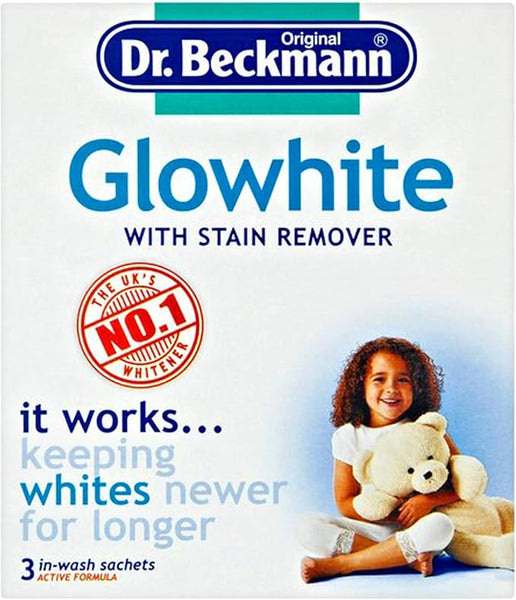 Dr Beckmann Glowhite Fabric Whitener with Stain Remover (12 x 40g Sach ...