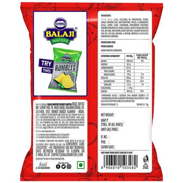 BALAJI Wafers - Tomato Twist, 135gm – Grovz.co.uk