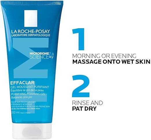 La Roche-Posay Effaclar 3-Step Anti-Breakout Kit Routine, for oily, bl ...