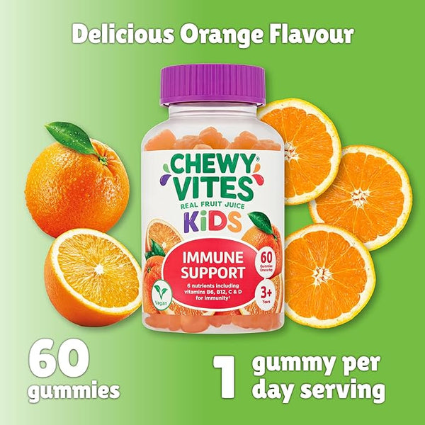 Chewy Vites Kids | Immune Support 60 Gummy Vitamins Real Fruit Juice ...
