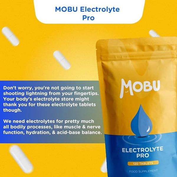 Mobu-Electrolyte Pro 120 Tablets with Potassium, Calcium, Magnesium an ...