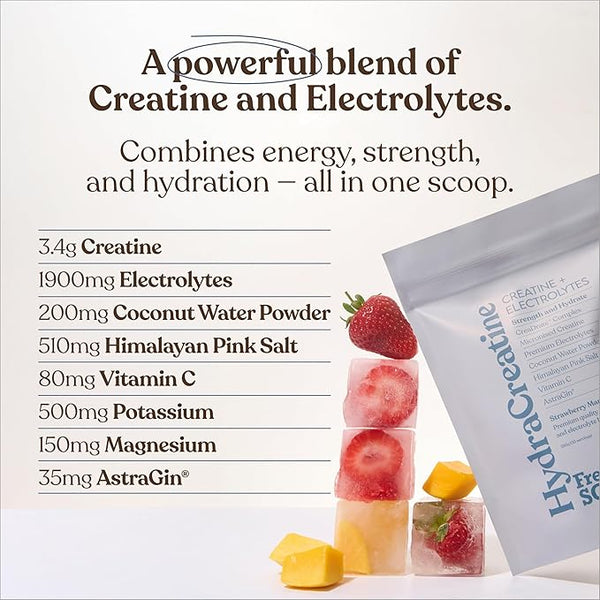Free Soul HydraCreatine™ Creatine Monohydrate & Electrolytes Powder ...