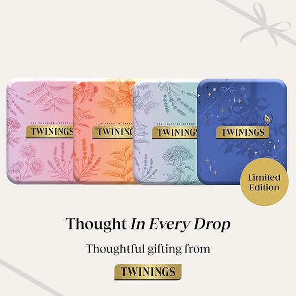 Twinings Festive Limited Edition Pocket Tea Tin – 4 Tea Envelopes | St ...