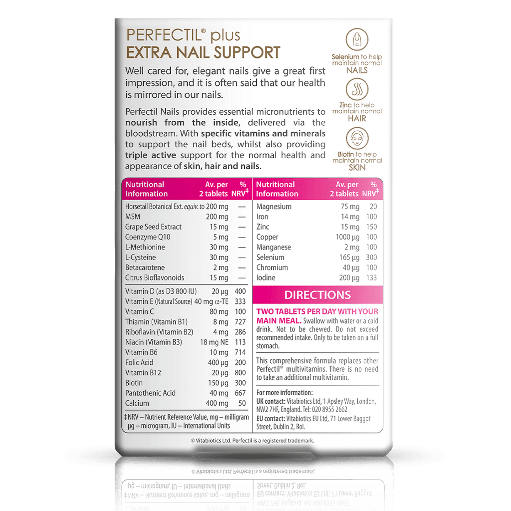 Vitabiotics Perfectil Nails (60 Tablets) – Grovz.co.uk