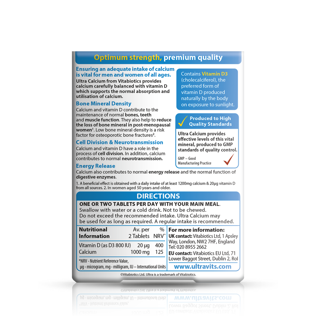 Vitabiotics Ultra Calcium 30 Tablets) – Grovz.co.uk