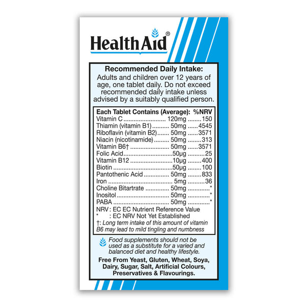 Healthaid Vit B C Complex Tablets Prolonged Release Uk