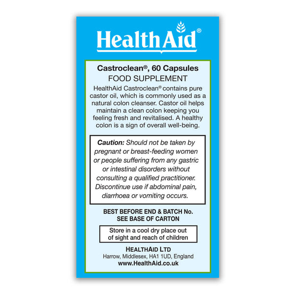 Castroclean™ (Castor Oil) 700mg Capsules – Grovz.co.uk