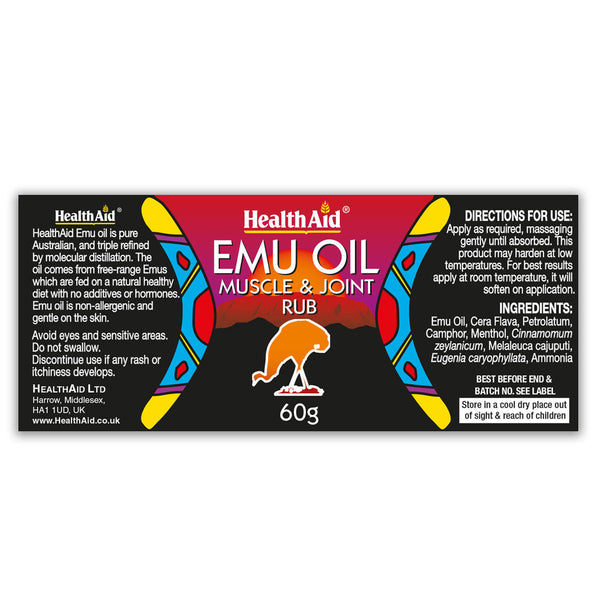 Emu Oil - Muscle & Joint Rub – Grovz.co.uk
