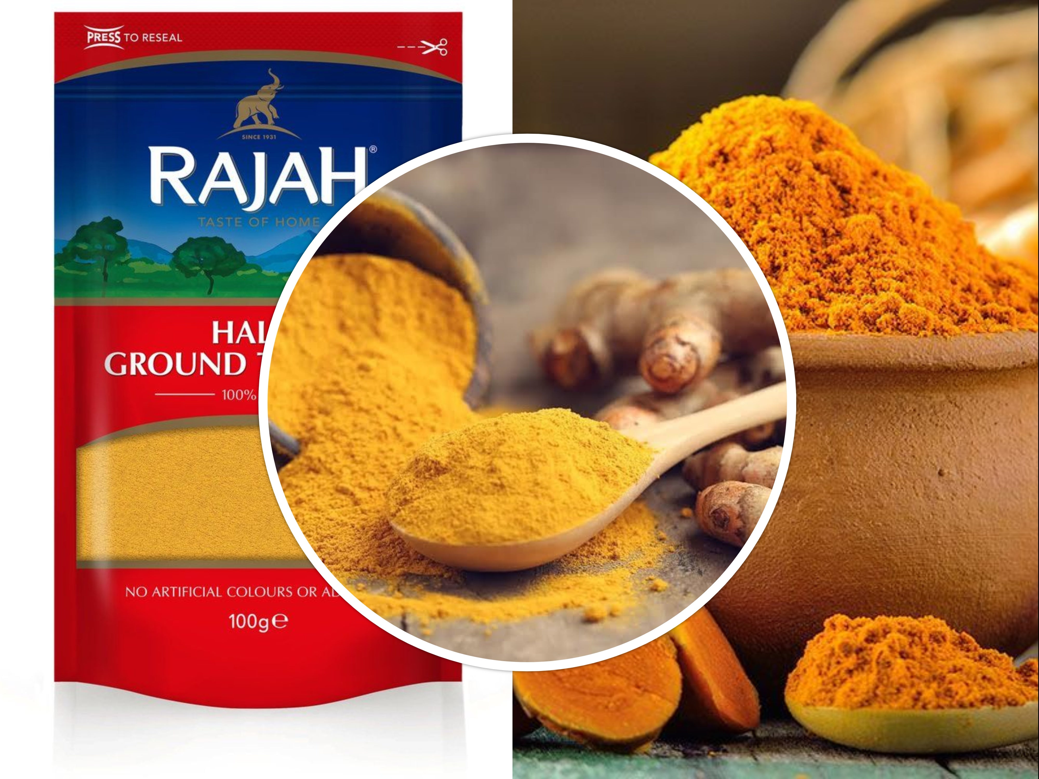 Rajah Turmeric Powder Haldi Powder Ground Spice – Grovz.co.uk